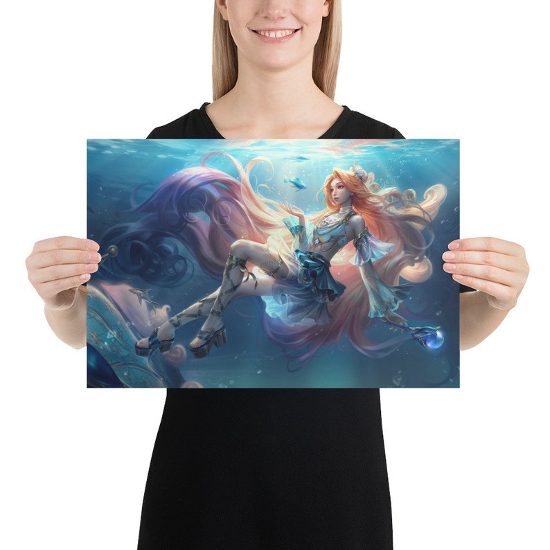 Ocean Song Seraphine Prestige Edition Splash Art Poster - League of ...