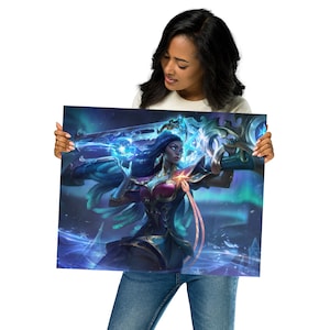 Winterblessed Senna Splash Art Poster - League of Legends - 12K Res - Etsy