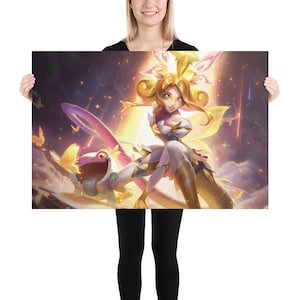 Star Guardian Neeko Splash Art Poster - League of Legends - 12K Res - Etsy