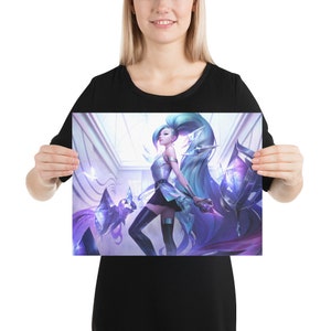 KDA All Out Seraphine Splash Art Poster - League of Legends - 12K Res ...