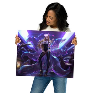 KDA Ahri Splash Art Poster - League of Legends - 12K Res - Etsy
