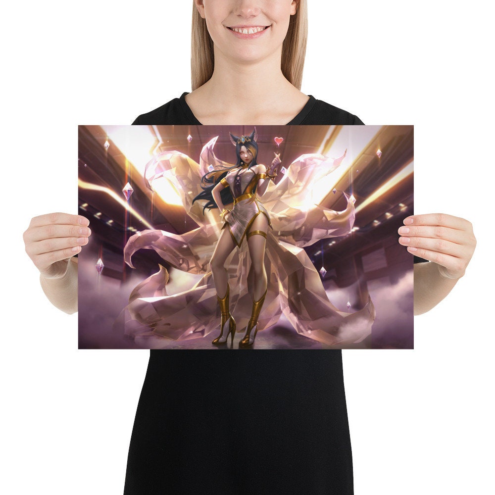 KDA Ahri Prestige Edition updated 2022 Poster League of Legends 12K Res ...