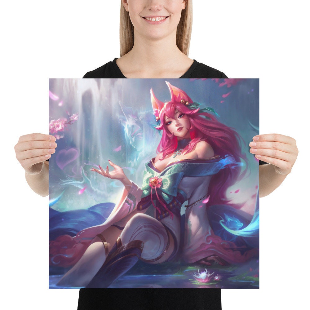 Spirit Blossom Ahri Splash Art Poster - League of Legends - 12K Res - Etsy
