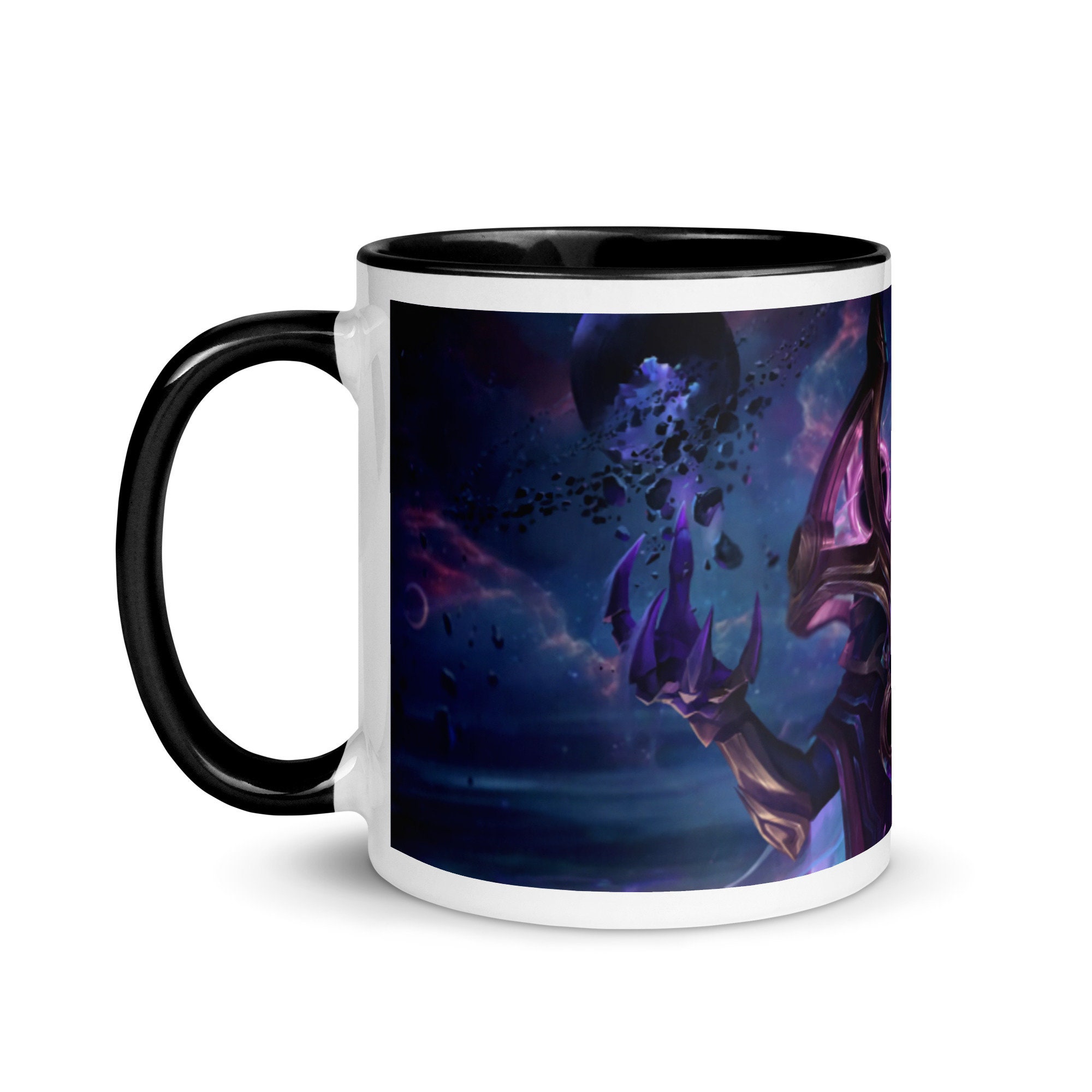 Dark Cosmic Jhin Splash Art Mug With Black Inside - League of Legends ...
