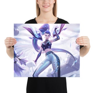 KDA All Out Kai'sa Splash Art Poster League of Legends 12K Res - Etsy