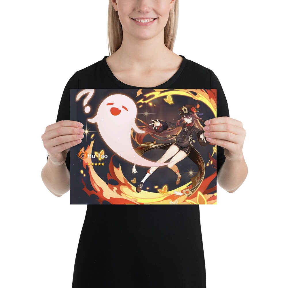 Hu Tao Wish Art Poster Genshin Impact 12K Res - Etsy