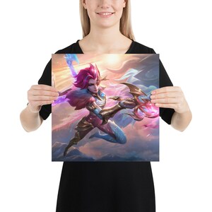 Dragonmancer Fiora Splash Art Poster - League of Legends - 12K Res - Etsy