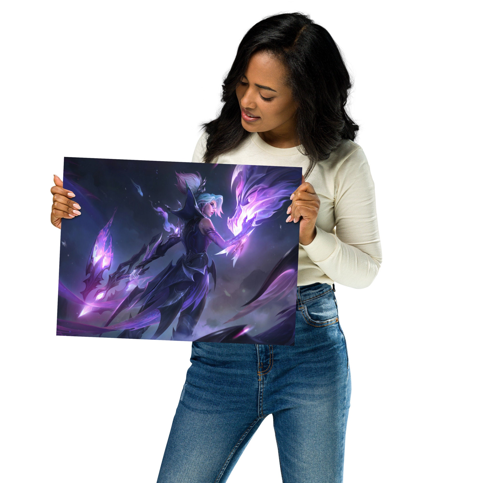 Dragonmancer Vayne Splash Art Poster - League of Legends - 12K Res - Etsy