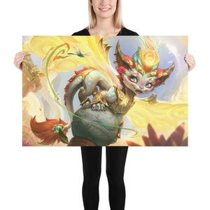 Heavenscale Smolder Splash Art Poster - League of Legends - 12K Res - Etsy