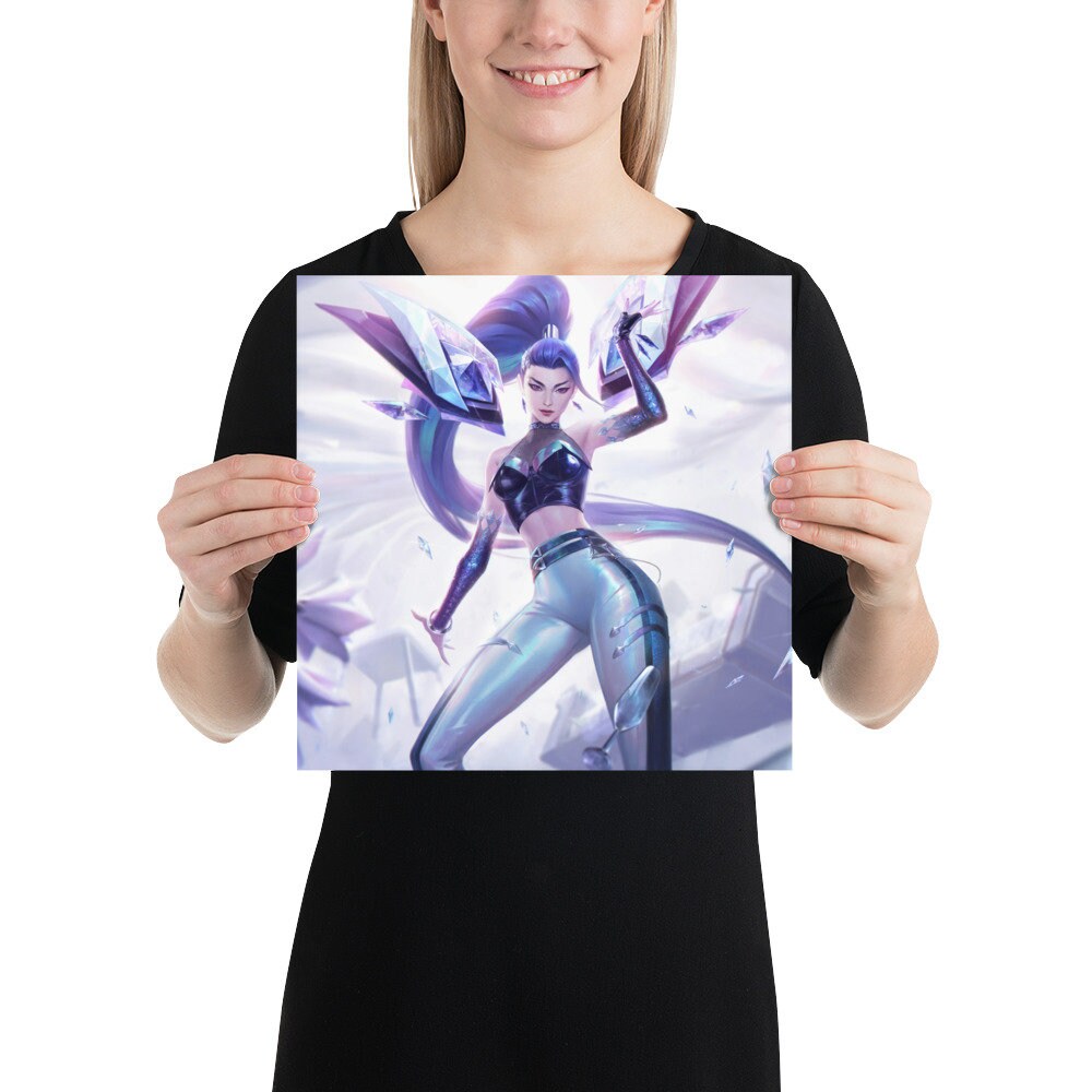 KDA All Out Kai'sa Splash Art Poster League of Legends 12K Res - Etsy