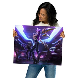 KDA Kai'sa Splash Art Poster - League of Legends - 12K Res - Etsy