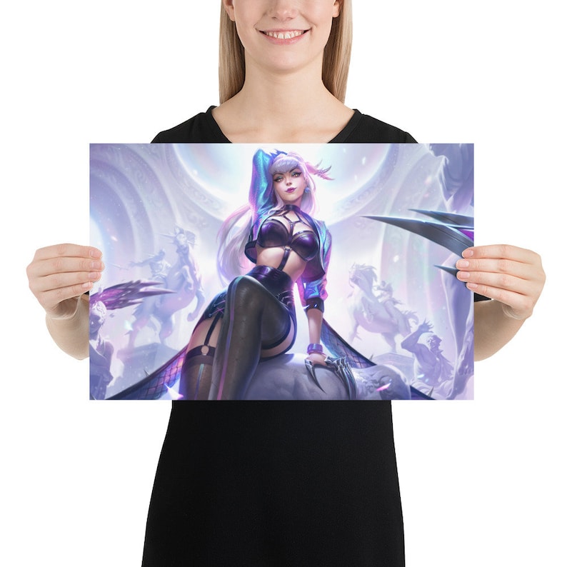 KDA All Out Evelynn Splash Art Poster - League of Legends - 12K Res - Etsy