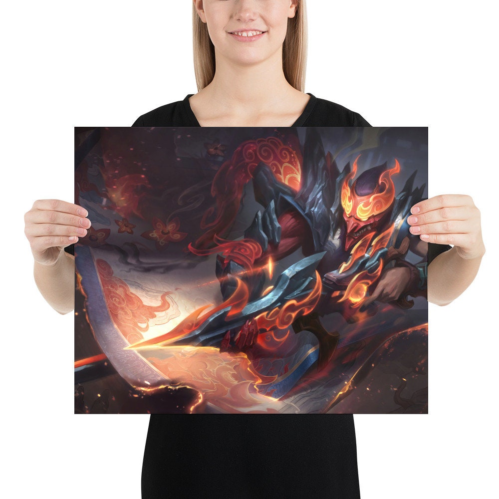 Shan Hai Scrolls Jhin Splash Art Poster League of Legends 12K Res - Etsy
