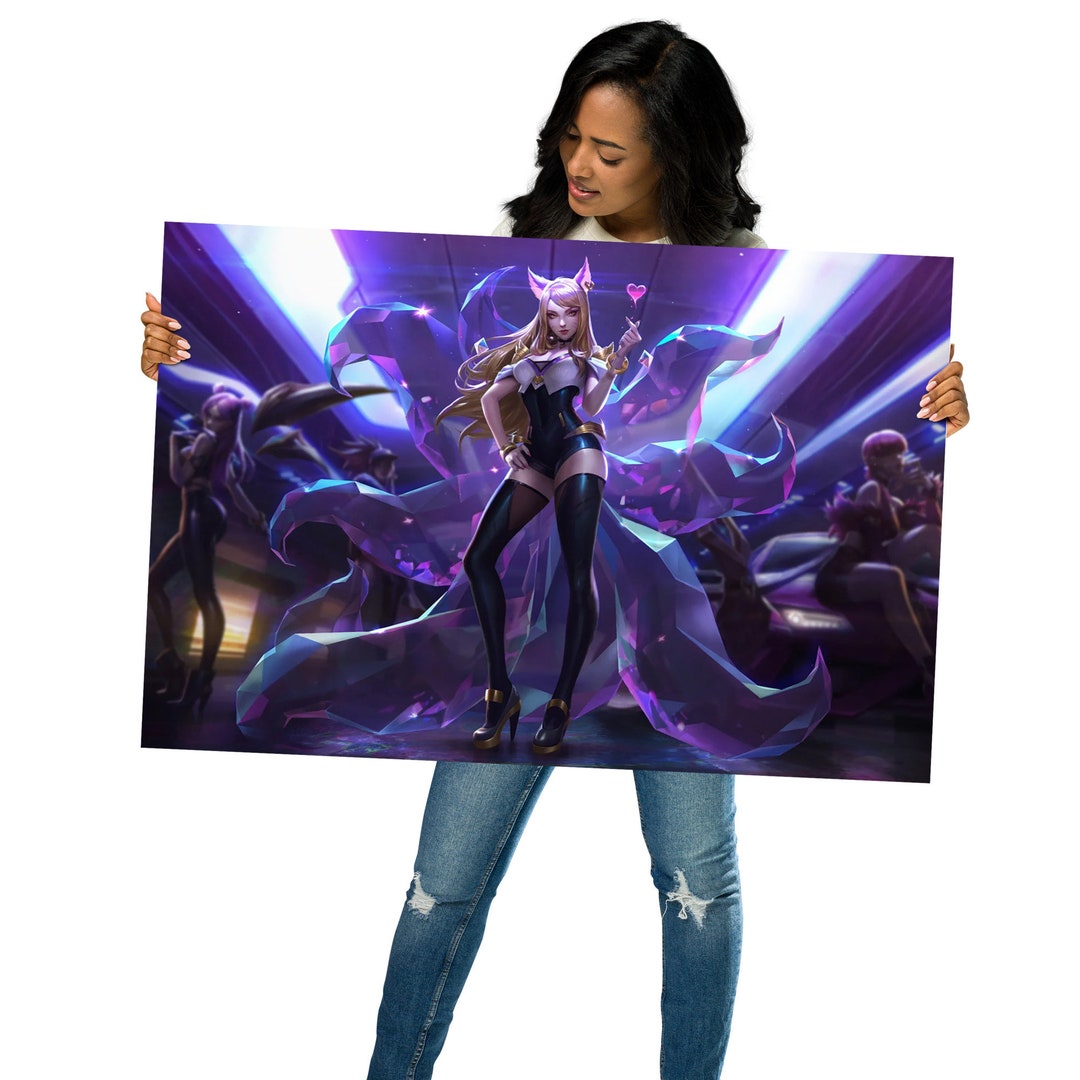 KDA Ahri Splash Art Poster - League of Legends - 12K Res - Etsy