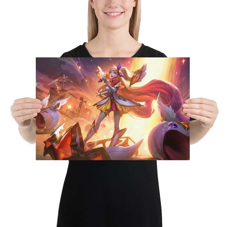 Star Guardian Seraphine Splash Art Poster - League of Legends - 12K Res ...