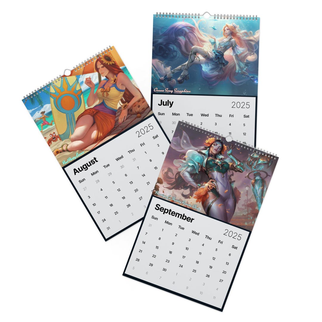 Ladies of League Splash Art Wall Calendar 2025 League of Legends 12K ...