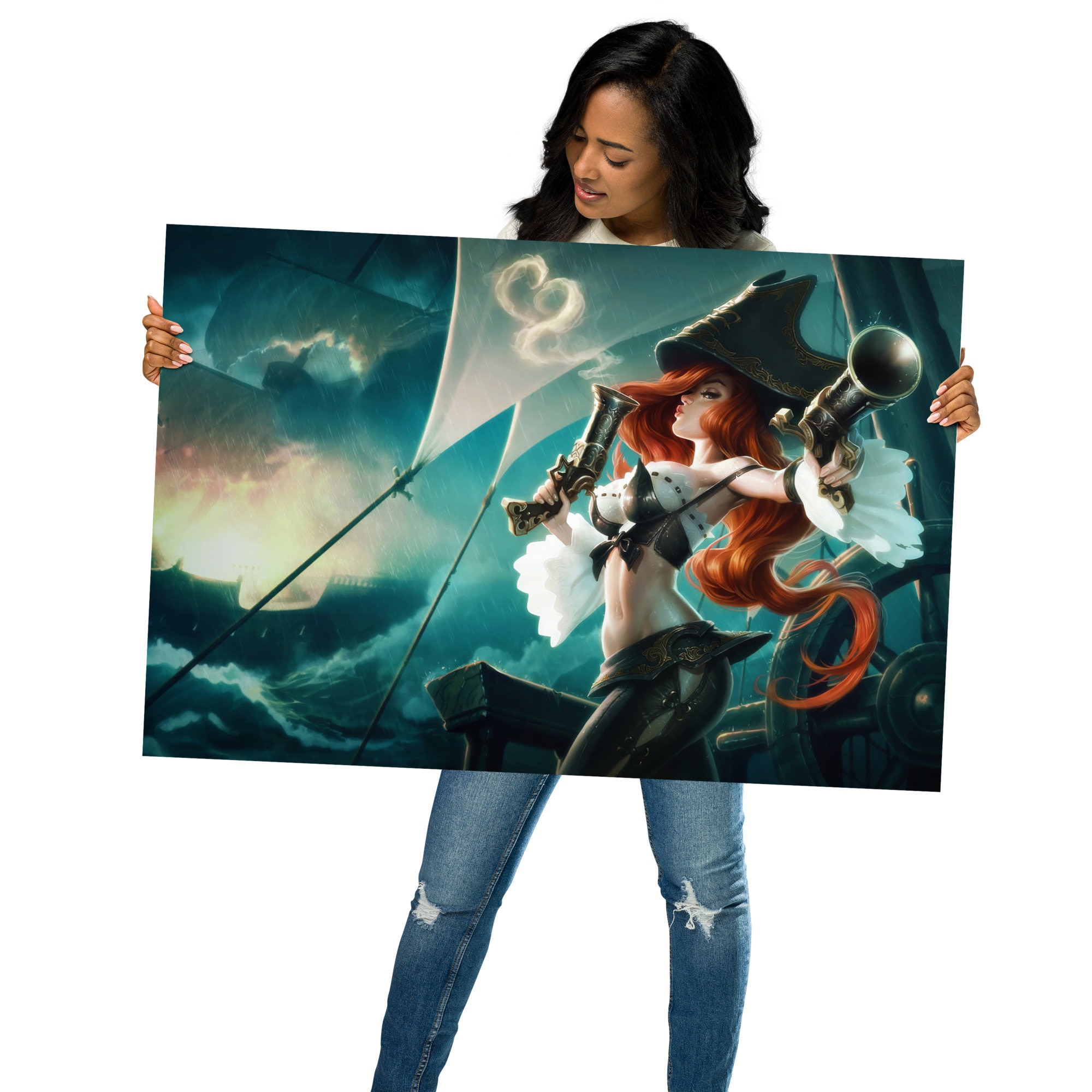 Miss Fortune Base Splash Art Poster - League of Legends - 12K Res - Etsy