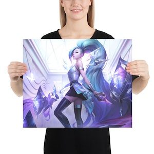 KDA All Out Seraphine Splash Art Poster - League of Legends - 12K Res ...