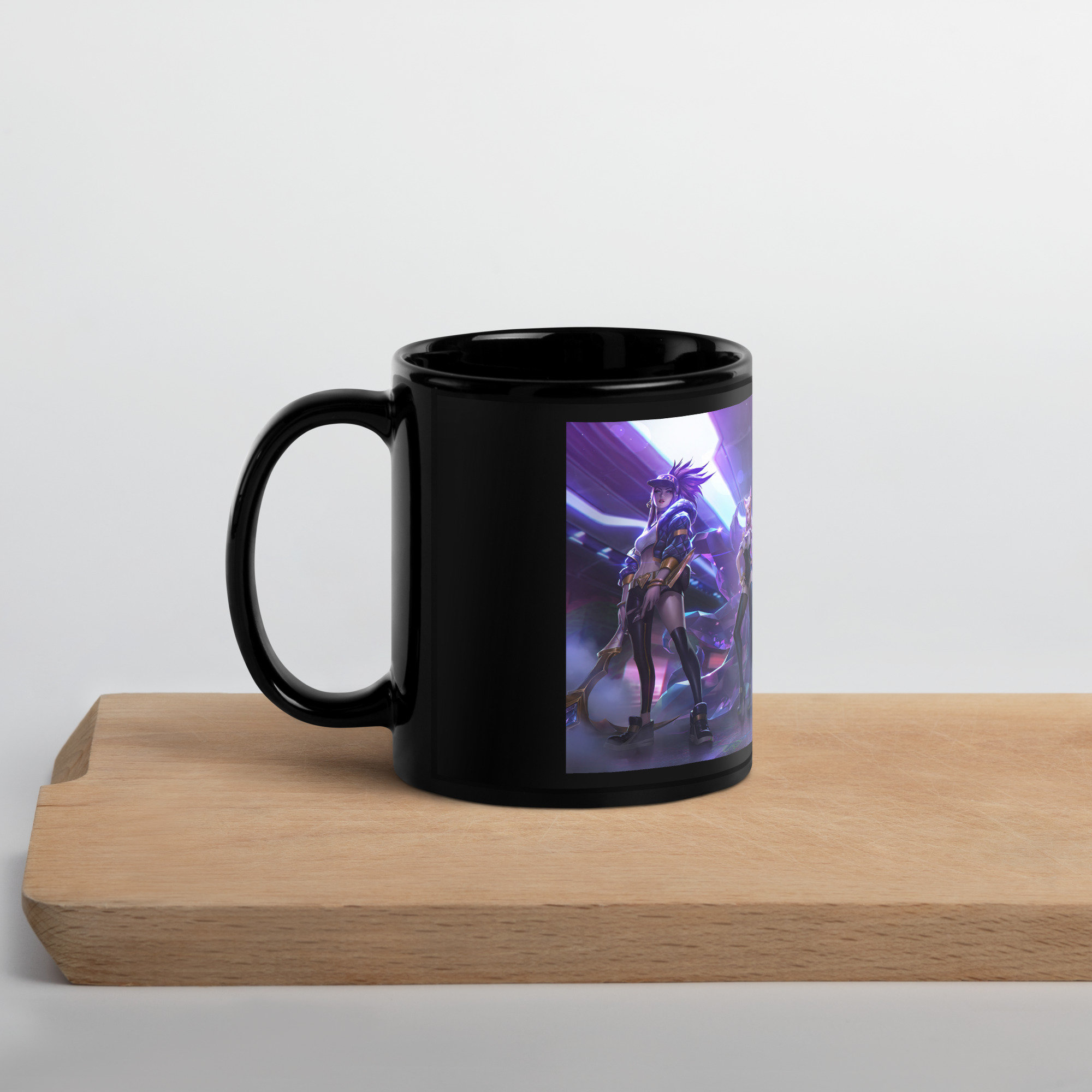 KDA Pop Stars Splash Art Black Glossy Mug League of Legends 12K Res ...