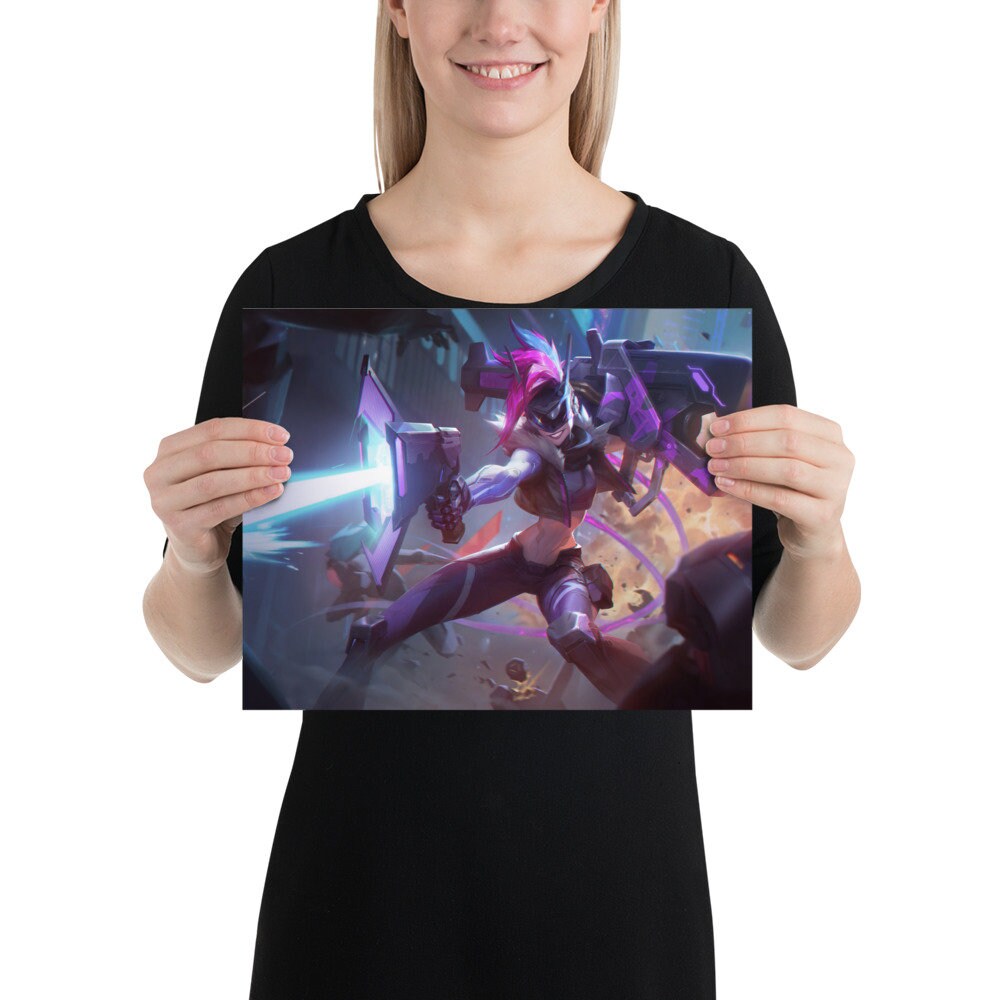 Project Jinx Splash Art Poster League of Legends 12K Res - Etsy