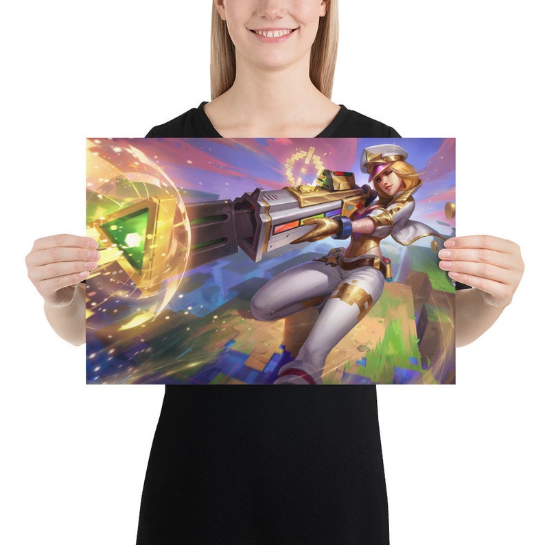 Arcade Caitlyn Prestige Edition Splash Art Poster - League of Legends ...