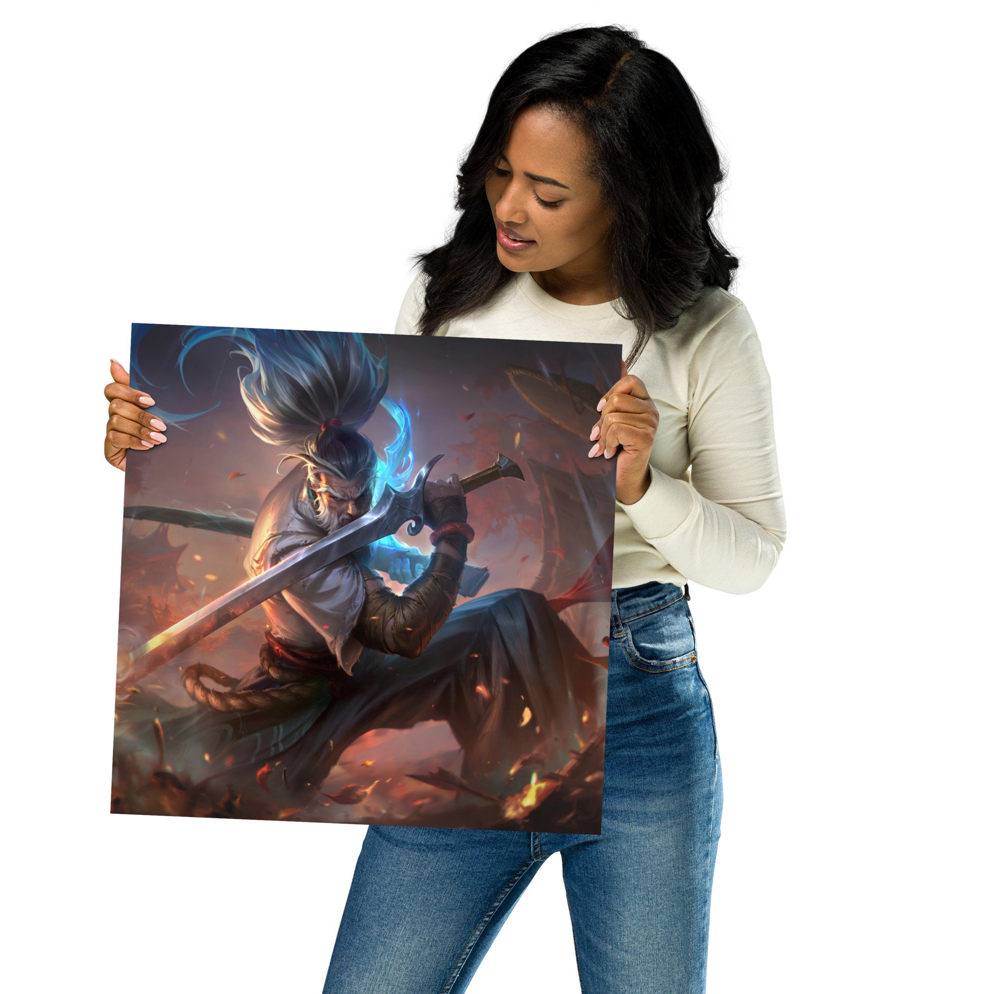 Forseen Yasuo Splash Art Poster League of Legends 12K Res - Etsy