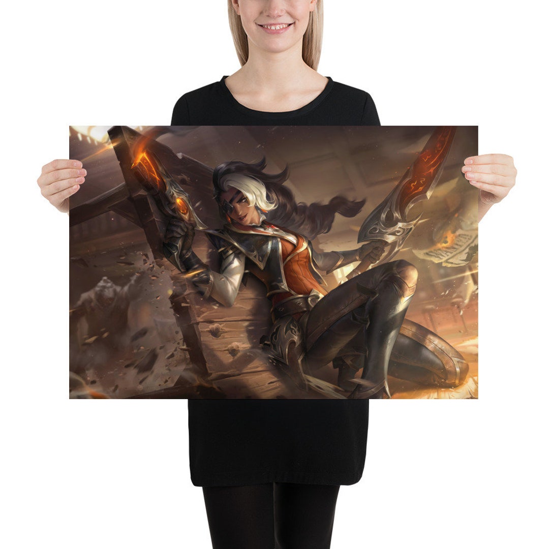 High Noon Samira Splash Art Poster - League of Legends - 12K Res - Etsy