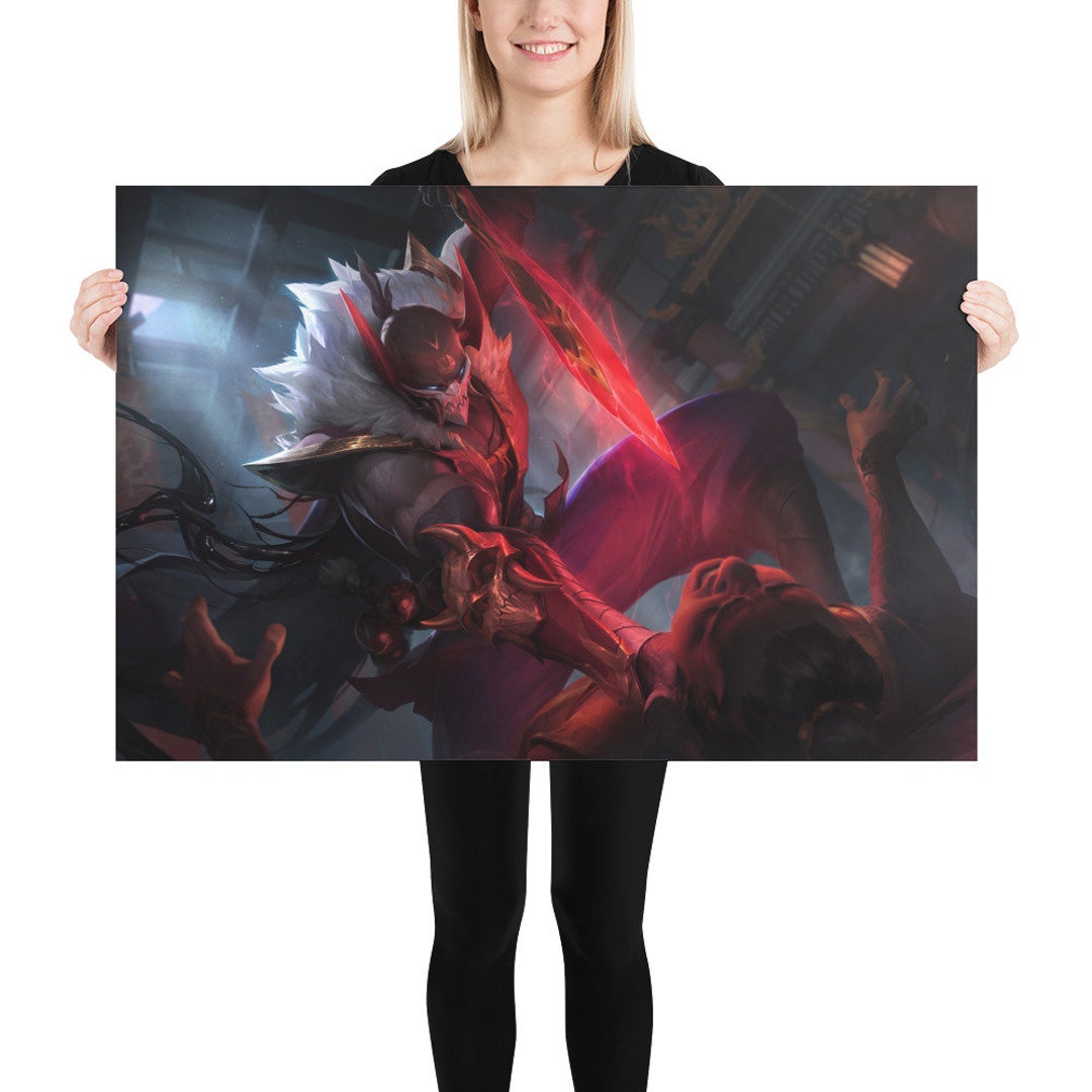 Blood Moon Pyke Splash Art Poster - League of Legends - 12K Res - Etsy