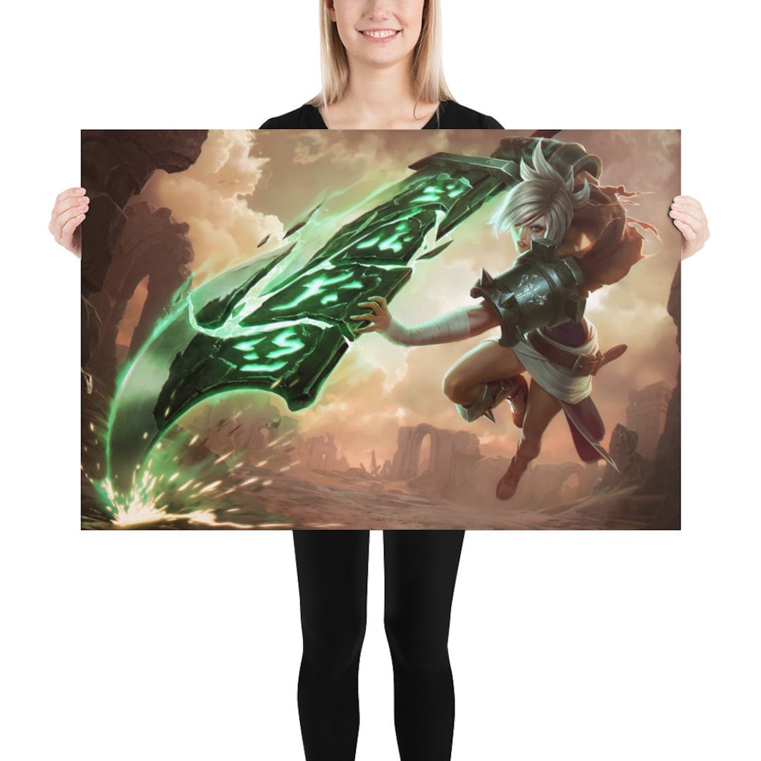 Riven Splash Art Poster - League of Legends - 12K Res - Etsy