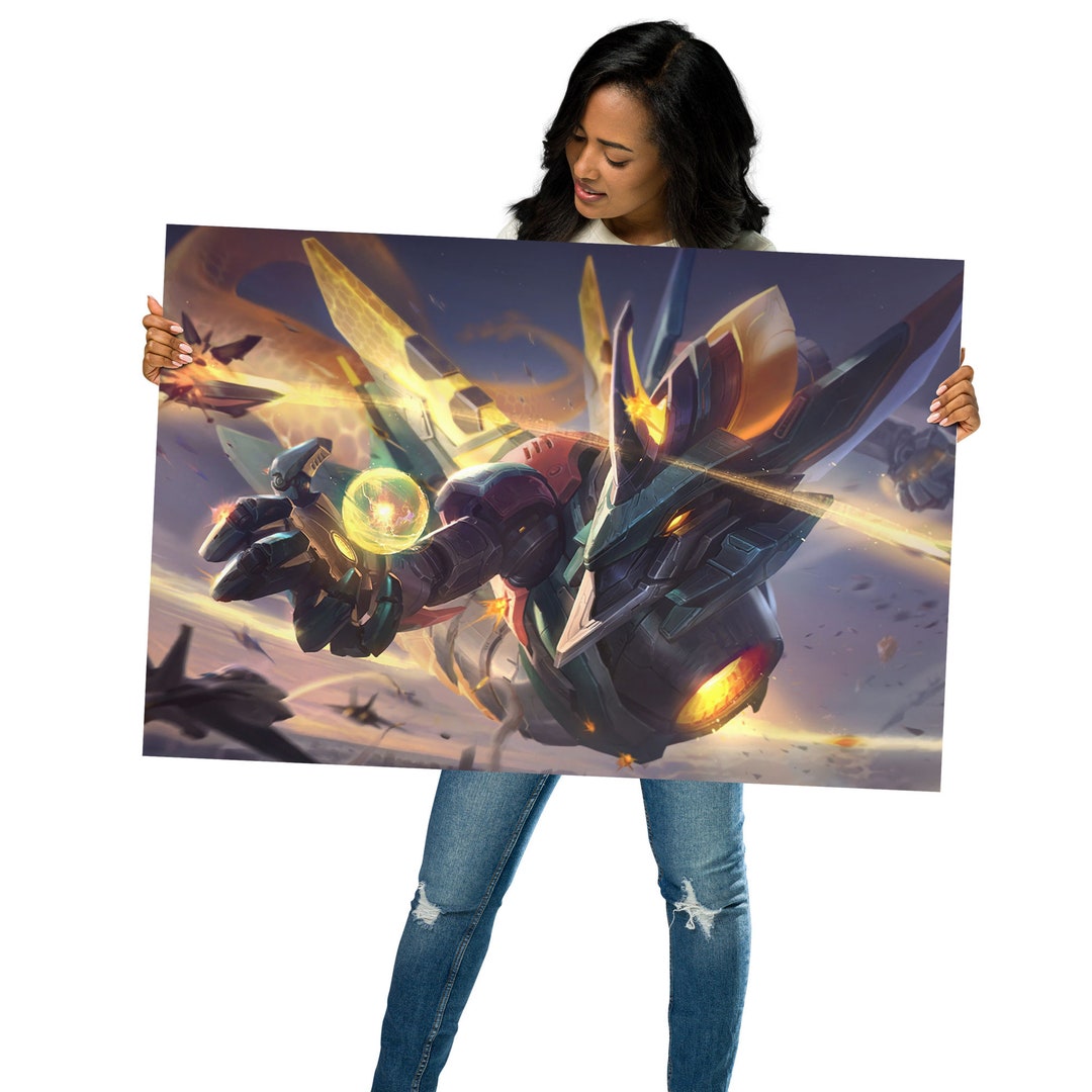 Mecha Aurelian Sol Splash Art Poster - League of Legends - 12K Res - Etsy