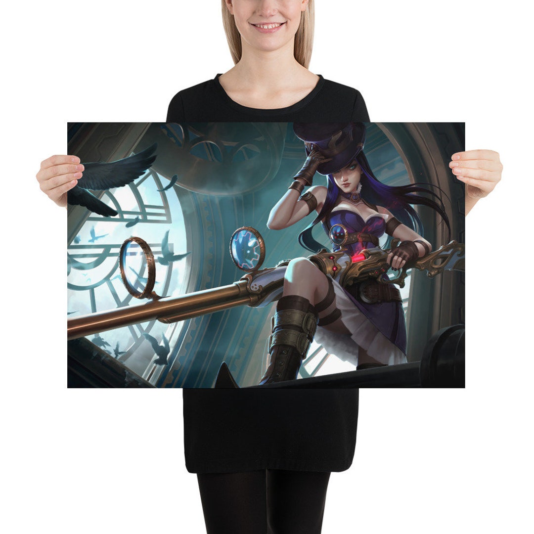 Caitlyn Splash Art Poster - League of Legends - 12K Res - Etsy