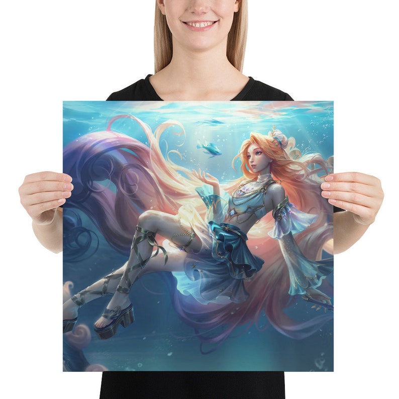 Ocean Song Seraphine Prestige Edition Splash Art Poster League of ...