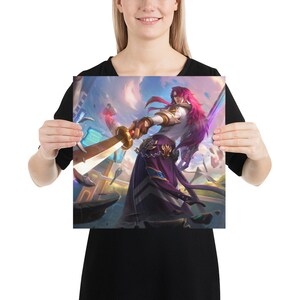 Battle Academia Yone Splash Art Poster - League of Legends - 12K Res - Etsy