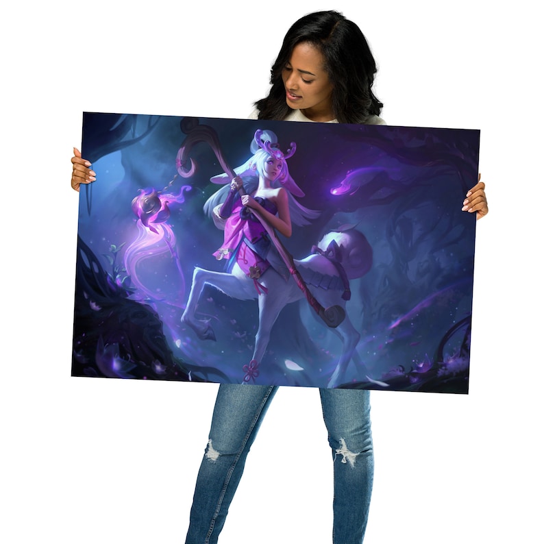 Spirit Blossom Lillia Splash Art Poster League of Legends 12K Res - Etsy