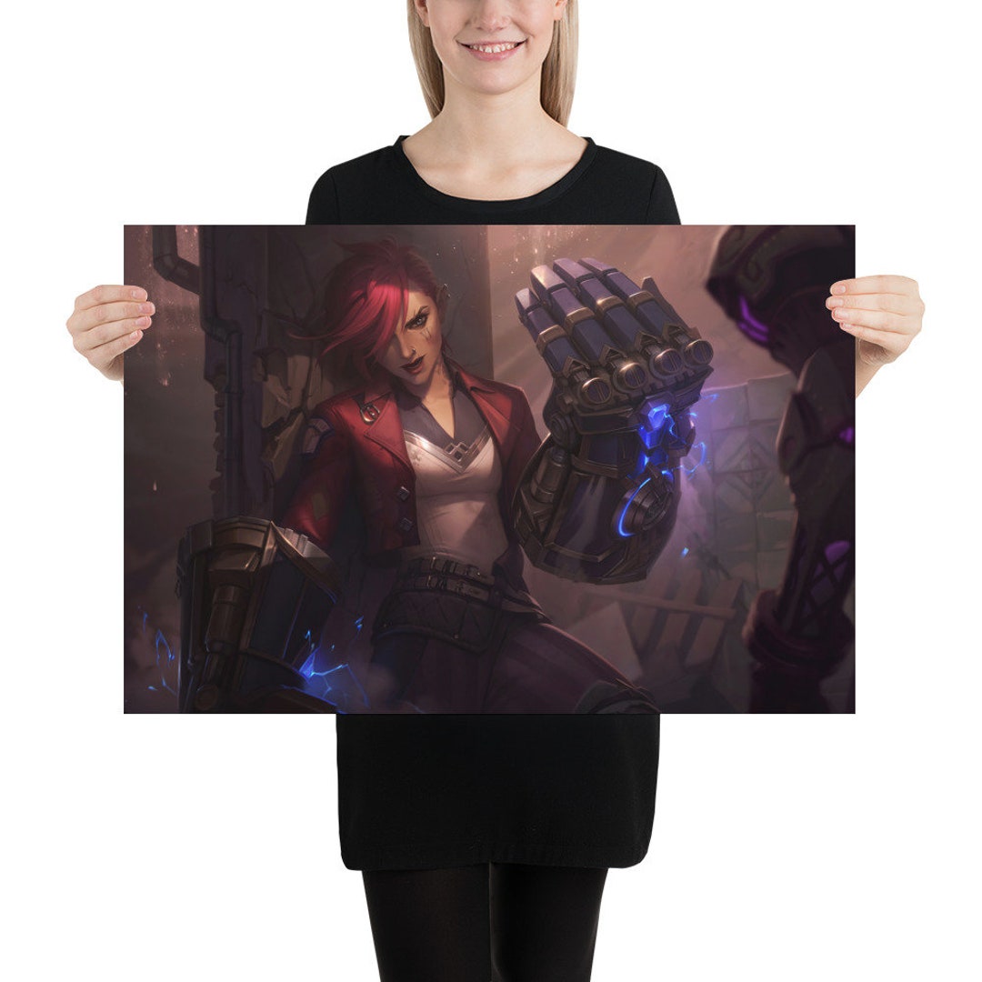 Arcane Vi Splash Art Poster - League of Legends - 12K Res - Etsy