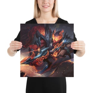 Shan Hai Scrolls Jhin Splash Art Poster League of Legends 12K Res - Etsy