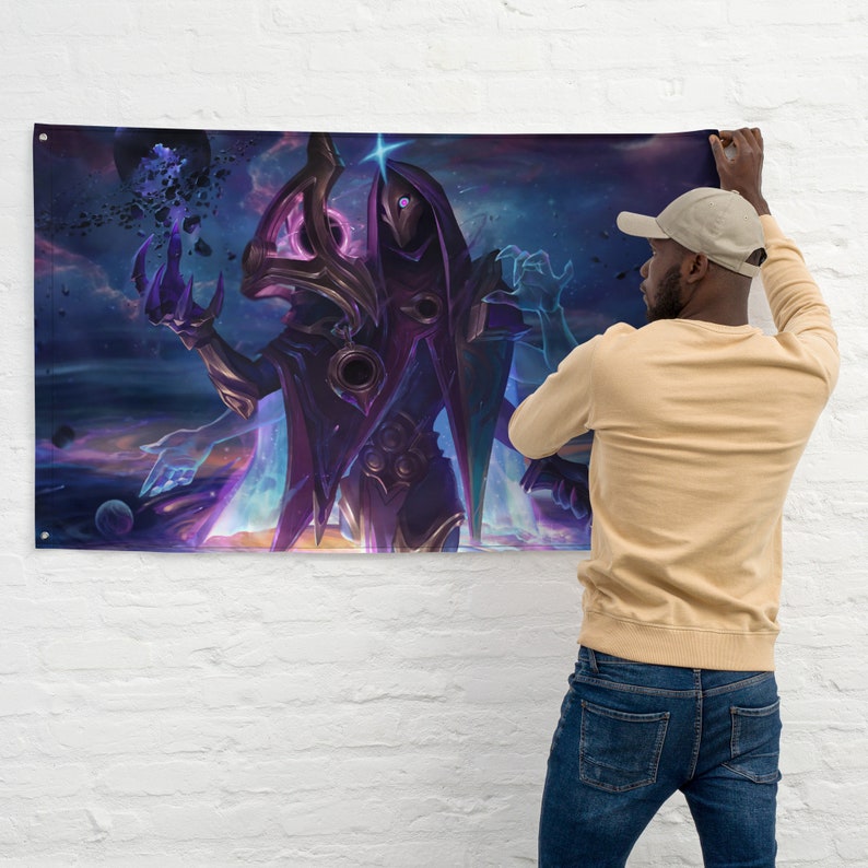 Dark Cosmic Jhin - Banner Flag - League of Legends - 12K Res - Etsy