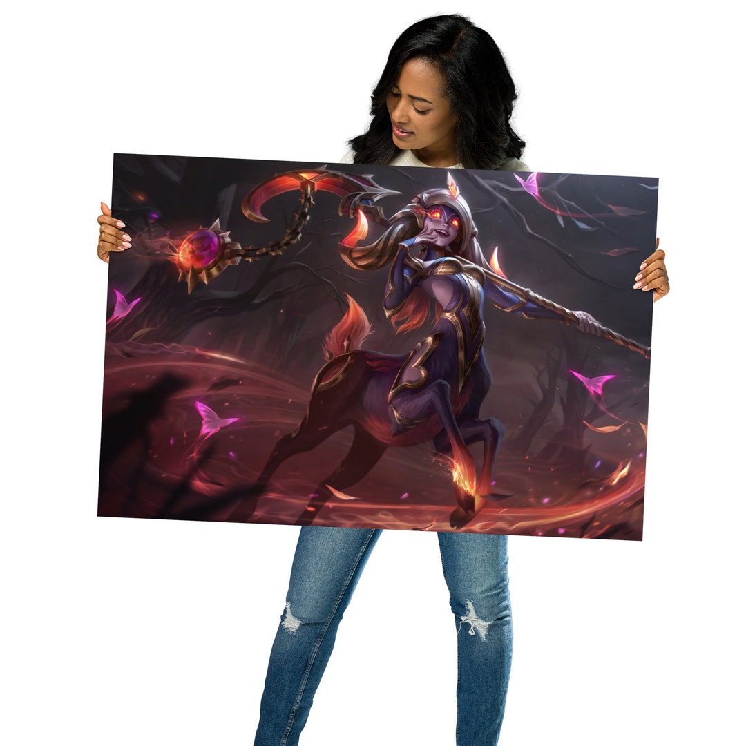 Nightbringer Lillia Splash Art Poster - League of Legends - 12K Res - Etsy