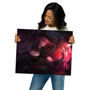 Bewitching Morgana Splash Art Poster - League of Legends - 12K Res - Etsy