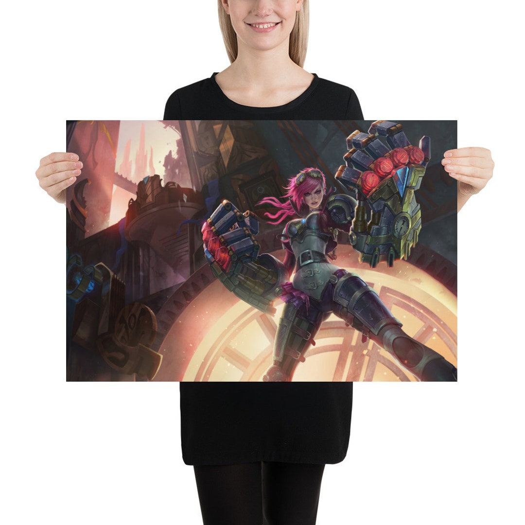 Vi Splash Art Poster - League of Legends - 12K Res - Etsy