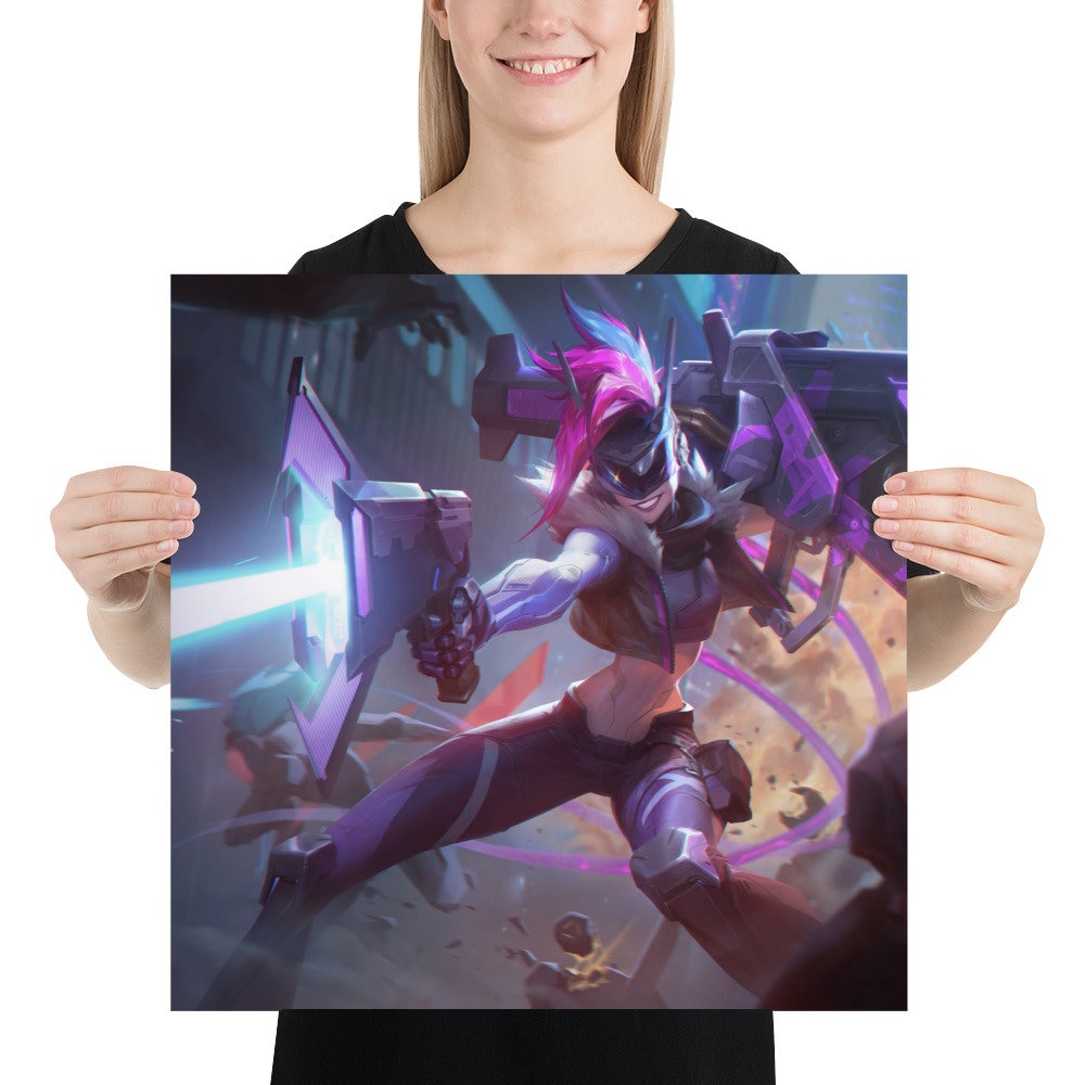 Project Jinx Splash Art Poster League of Legends 12K Res - Etsy