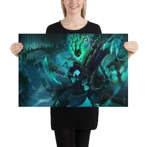 Thresh Splash Art Poster - League of Legends - 12K Res - Etsy
