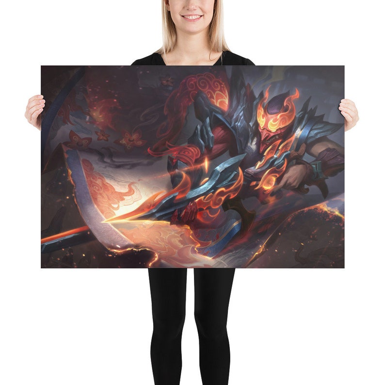 Shan Hai Scrolls Jhin Splash Art Poster League of Legends 12K Res - Etsy