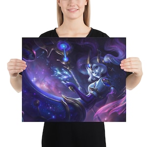 Cosmic Destiny Nami Splash Art Poster - League of Legends - 12K Res - Etsy
