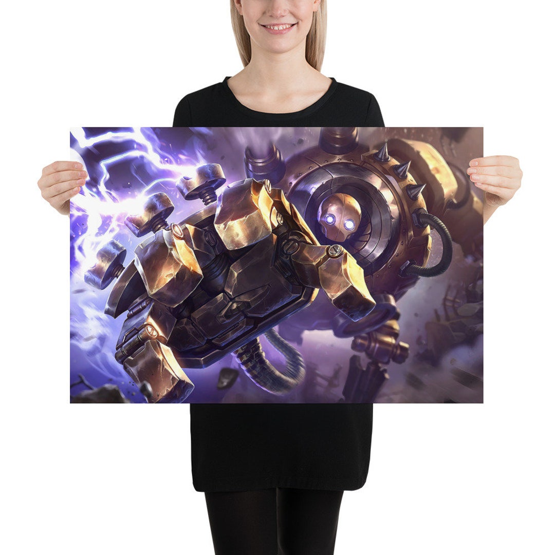 Blitzcrank Splash Art Poster - League of Legends - 12K Res - Etsy