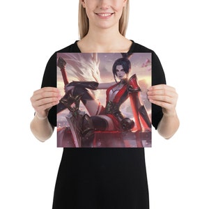Valiant Sword Riven Splash Art Poster League of Legends 12K Res - Etsy
