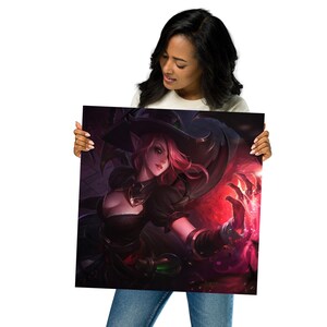 Bewitching Morgana Splash Art Poster - League of Legends - 12K Res - Etsy
