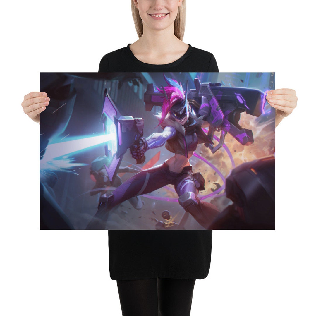 Project Jinx Splash Art Poster - League of Legends - 12K Res - Etsy