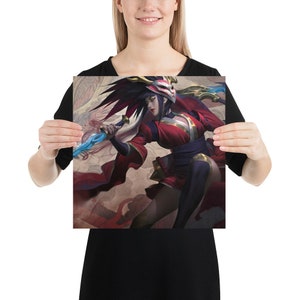 Blood Moon Akali Splash Art Poster League of Legends 12K Res - Etsy