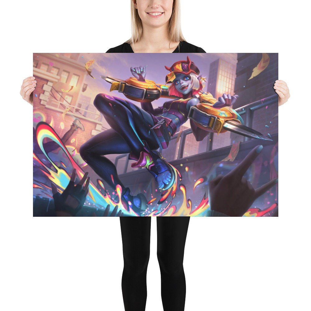Street Demon Briar Splash Art Poster - League of Legends - 12K Res - Etsy
